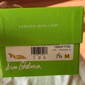 Sam Edelman | Shoes | Nwt Sam Edelman Brit Satin Sunflower Slides ...
